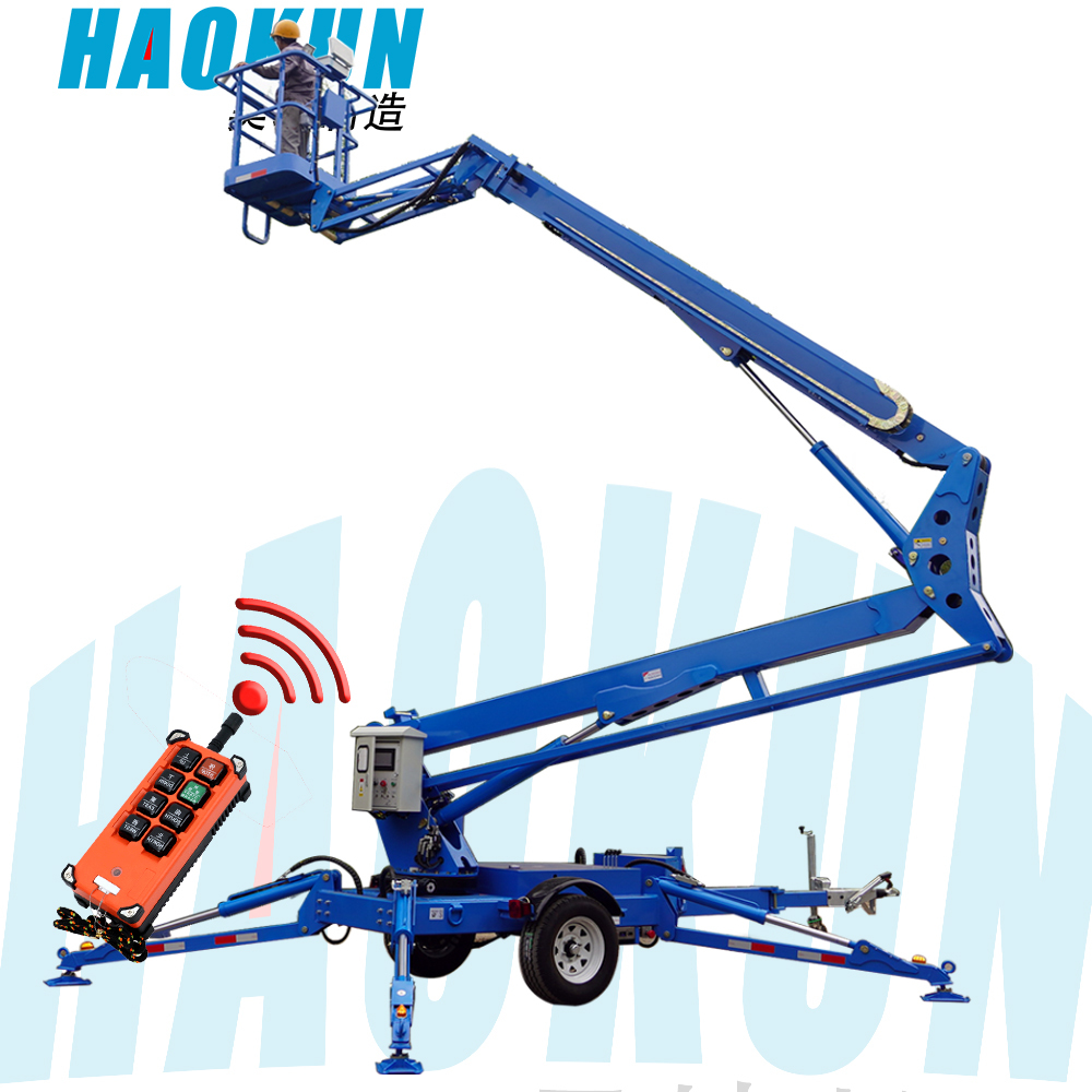 All Terrain Hydraulic Aerial Work Platform Man Lift Telescope